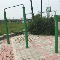 China Outdoor Uneven Bars GYX-L15 Fitness Equipment 3000x2600mm with 3.0mm Pipe Thickness and Stainless Steel Construction for sale