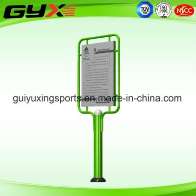China GYX-A45 Outdoor Instruction Board 900x90x1550mm with 3.0mm Pipe Thickness and Dual Powder Coating for sale