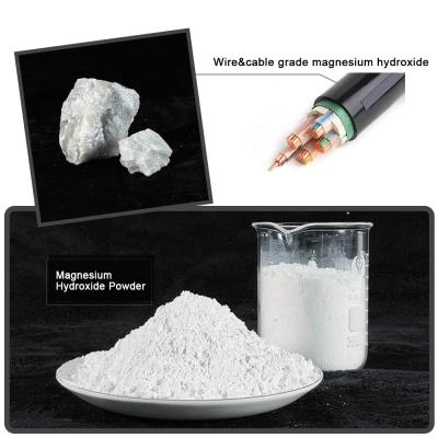 China Industrial Grade Magnesium Hydroxide Flame Retardant for PE Cable Material - 5-11μm Particle Size, ≤0.5% Moisture for sale