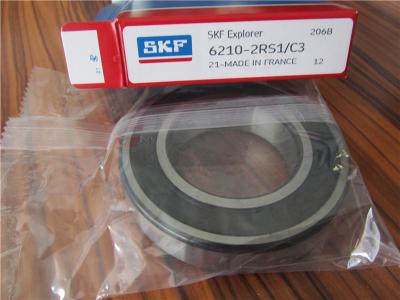 China SKF 6210-2RS1 Deep Groove Ball Bearing  50 * 90 * 20 Mm High Precision for sale