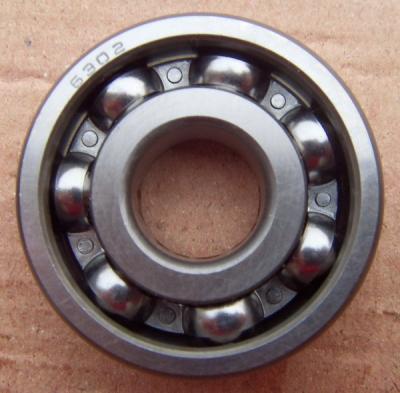 China 6302 2Z Steel Cage Deep Groove Ball Bearings Single Row ABEC-7 / ABEC-5 for sale