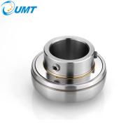 China Steel Cage Pillow Block Bearings UC207 Grease Lubrication 60-65HRC Hardness for sale