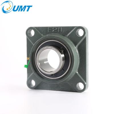 China Pillow Block High Speed Bearings UCF208 Square Flanged Chrome Steel Material for sale