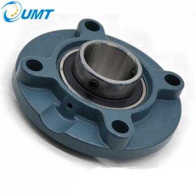 China Low Noise Pillow Block Bearings UCFC204 Cast Iron Housing Units Chrome Steel for sale