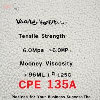 China YAXING CPE 135A PVC Impact Modifier White Powder 0.75% Volatile ≥6.0Mpa Tensile Strength for sale