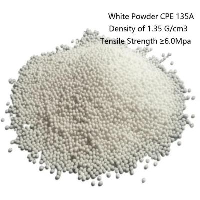 China White Powder CPE 135A PVC Impact Modifier Density 1.35 G/cm3 Tensile Strength ≥6.0 Mpa for sale