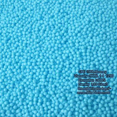 China CPE 135A Chlorinated Polyethylene PVC Impact Modifier Density 1.35 G/cm3 Elongation ≥600% for sale