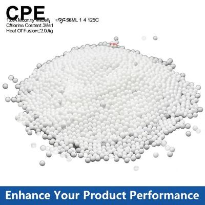 China CPE 135A Chlorinated Polyethylene PVC Impact Modifier 35% Chlorine Content ≤96ML Mooney Viscosity for sale