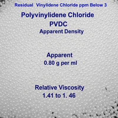 China Polyvinylidene Chloride PVDC Resin White Powder 0.80 g/ml Density ≤3 ppm Residual Monomer for sale