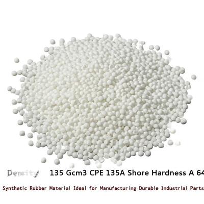 China CPE 135A Chlorinated Polyethylene Density 1.35 g/cm³ Shore Hardness A 64 for Durable Industrial Parts for sale