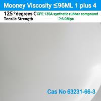 China CPE 135A Chlorinated Polyethylene Rubber Compound Mooney Viscosity ≤96ML Tensile Strength ≥6.0Mpa CAS 63231-66-3 for sale