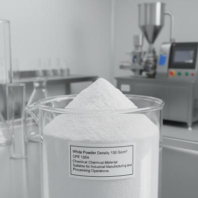 China CPE 135A Chlorinated Polyethylene White Powder Density 1.35 Gcm3 PVC Impact Modifier for sale