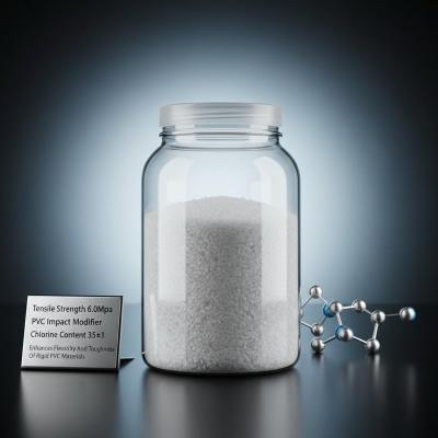 China CPE 135A PVC Impact Modifier Chlorinated Polyethylene Tensile Strength 6.0Mpa Chlorine Content 35±1 for sale