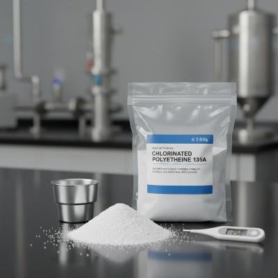 China Chlorinated Polyethylene 135A Polymer Heat of Fusion ≤2.0J/g Good Thermal Stability for Industrial Use for sale