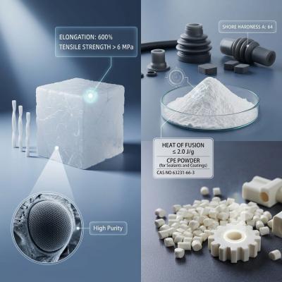 China PVC Plastic Steel Profile CPE 135A High Density Impact Modifier White Powder for Window Door Systems for sale