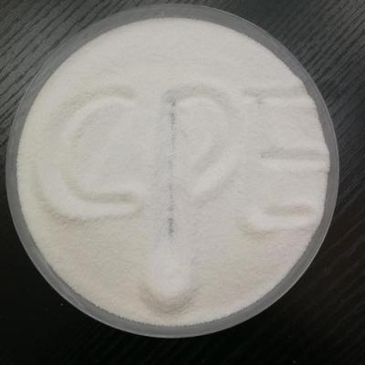China National Standard CPE 135A White Powder PVC Processing Aid with 34±1% Chlorine Content and ≤96 Mooney Viscosity for sale