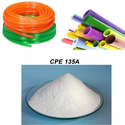 China Chlorinated Polyethylene CPE 135A CAS 63231-66-3 Impact Modifier for PVC Pipe for sale