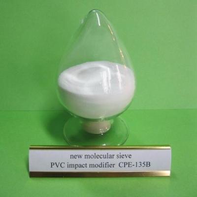 China CPE135B Chlorinated Polyethylene Injection Grade - 36.2% Chlorine Content, 9.5 MPa Tensile Strength for Cable Jackets and Rubber Modification for sale