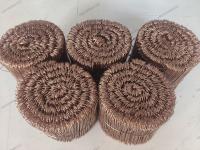 China 1.1mm Copper Coated Double Loop Welded Wire Ties for tying rebar for sale