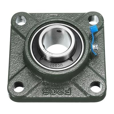 China UCF206 Pillow Block Bearing 30mm Bore Self Alignment Solid Cast Iron Base Square Flange Mounted for sale