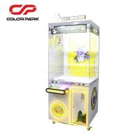 China Colorful Park Coin Operated Crane Claw Machine 90x80x200cm CE Certified Amusement Vending for sale