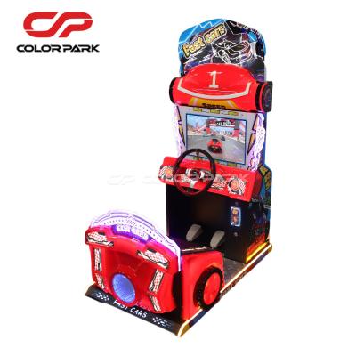 China CE Certified Children Coin Operated Racing Arcade Game Machine 80x90x205cm Indoor Amusement for sale