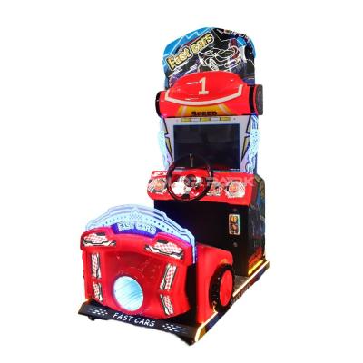 China Coin Operated Arcade Racing Car Simulator 48V LED Amusement Park Ride for Kids and Adults for sale