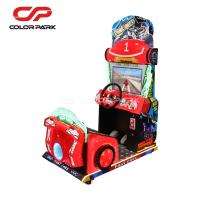 China Coin Operated Arcade Racing Car Simulator 48V LED Amusement Park Ride for Kids and Adults for sale