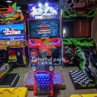 China Coin Operated Racing Simulator Game Machine 80x90x205cm CE Certified for Amusement Parks for sale