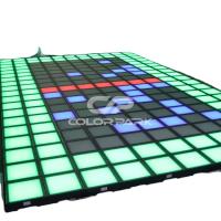 China 3D VR LED Mirror Dance Floor with Colorful Park Design and Customizable Patterns for sale