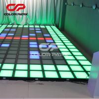 China 3D VR LED Mirror Dance Floor with Colorful Park Design and Customizable Patterns for sale