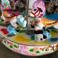 China 6 Player Horse Riding Swing Machine Coin Operated Kiddie Ride for Amusement Park 150kg for sale