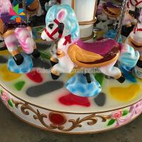 China 6 Player Horse Riding Swing Machine Coin Operated Kiddie Ride for Amusement Park 150kg for sale
