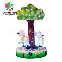 China EU Plug Colorful Park 3 Player Swing Machine for Kids Amusement Park Coin Operated Kiddie Rides 150kg for sale