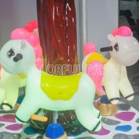 China EU Plug Colorful Park 3 Player Swing Machine for Kids Amusement Park Coin Operated Kiddie Rides 150kg for sale