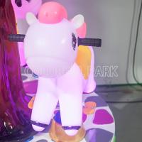 China EU Plug Colorful Park 3 Player Swing Machine for Kids Amusement Park Coin Operated Kiddie Rides 150kg for sale