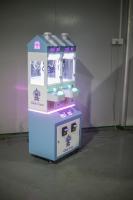 China Mini Claw Machine Coin Operated Arcade Toy 80x90x205cm Indoor Metal Crane Game for Kids for sale