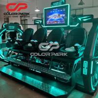 China Technology Equipment Amusement Park 9D VR Space Battle 4 Seats Virtual Reality Simulator for sale