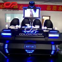 China Technology Equipment Amusement Park 9D VR Space Battle 4 Seats Virtual Reality Simulator for sale
