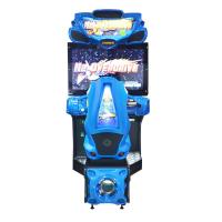 China Colorful Park H2 Overdrive Arcade Racing Car Game Machine 48V LED Coin Operated Simulator for sale