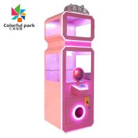 China 1-Player Mini Arcade Claw Crane Machine 80x90x205cm Coin Operated Vending Toy for sale