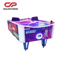 China Colorful Park U-Shaped Air Hockey Game Machine 90x80x200cm Coin Operated for Amusement Parks for sale