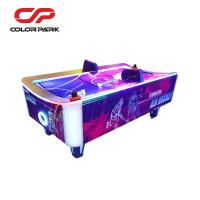 China Colorful Park U-Shaped Air Hockey Game Machine 90x80x200cm Coin Operated for Amusement Parks for sale