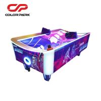 China Colorful Park U-Shaped Air Hockey Game Machine 90x80x200cm Coin Operated for Amusement Parks for sale