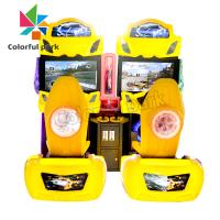 China CE Certified Coin Operated Two Player Rally Car Arcade Game Machine 90x80x200cm for sale