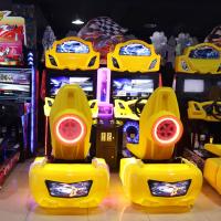 China CE Certified Coin Operated Two Player Rally Car Arcade Game Machine 90x80x200cm for sale