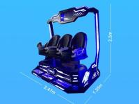 China Colorful Park 4-Player VR Ride Simulator 3.0m with CE SGS Certification for sale