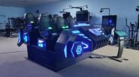 China Colorful Park VR Spaceship Simulator Ride 2 Adults 1 Child 150KG CE Certified for sale