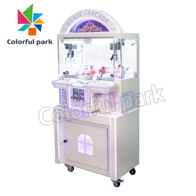 China Colorful Park Coin Operated Arcade Crane Claw Machine 80x90x205cm CE Certified for sale