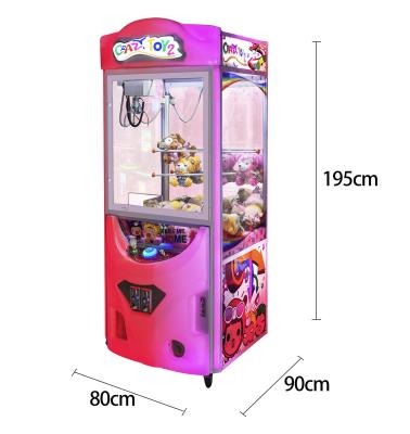 China Arcade Crane Claw Coin-Operated Toy Machine with Amusement Function and Is Customized for sale